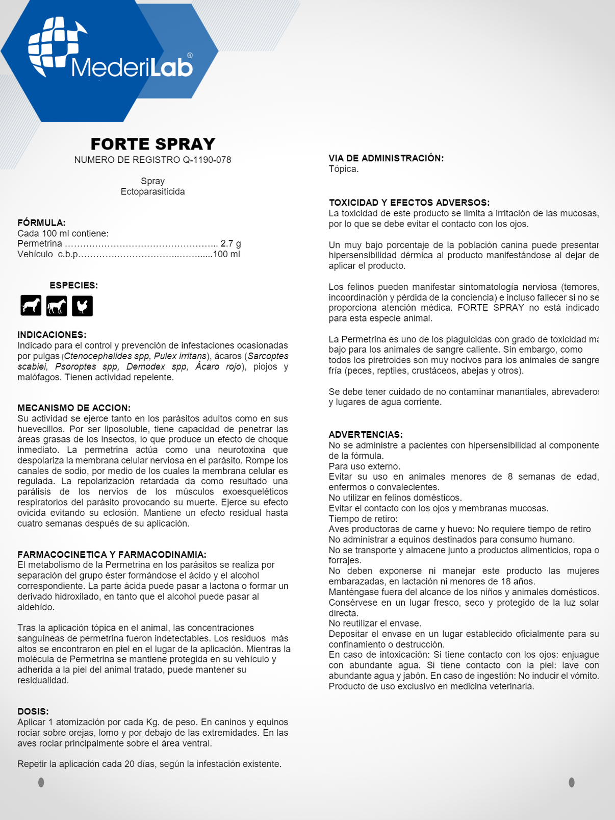 FORTE SPRAY - MEDERILAB – Franz Haus