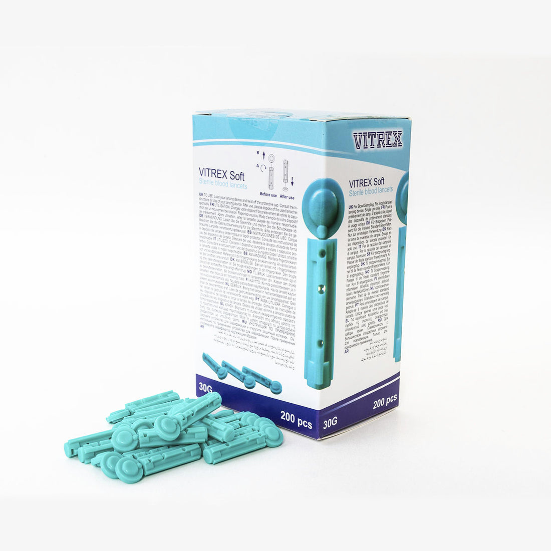 LANCETAS DE SANGRE ESTERILES VITREX SOFT - VITREX – Franz Haus